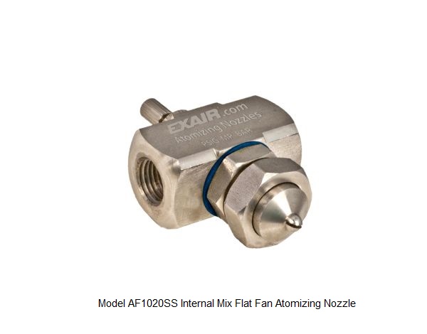 Internal Mix Flat Fan Pattern Air Atomizing Nozzle
