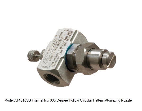 Internal Mix 360 Degree Hollow Circular Pattern Air Atomizing Nozzle