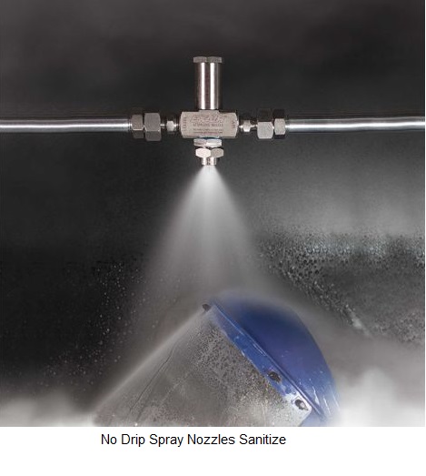 No Drip External Mix Round Air Atomizing Nozzle